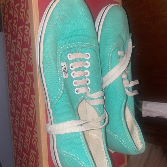 Vans | Shoes | Teal Vans | Poshmark